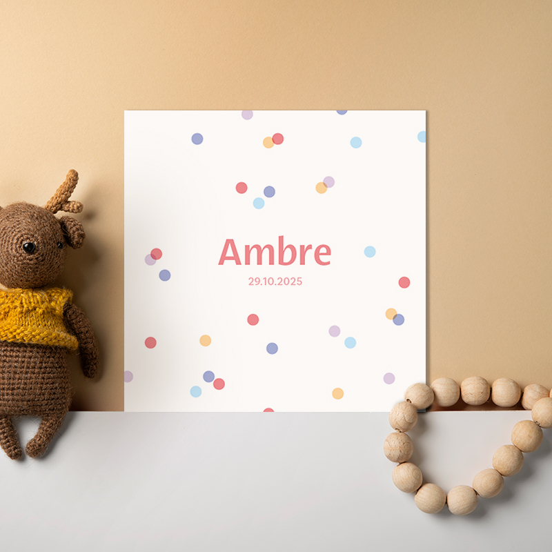 Faire-part sans photo – Happybloom